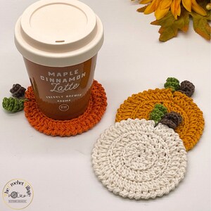 Pumpkin Patch Coasters Crochet Pattern, Fall Crochet Decor, Textured Coasters, Autumn Crochet ...
