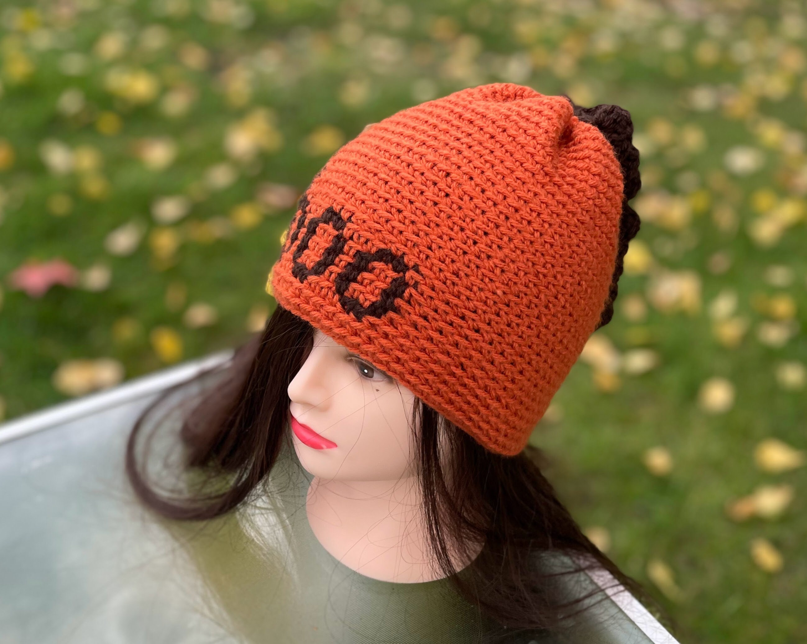Halloween Hat Crochet Pattern. the boo Beanie - Etsy