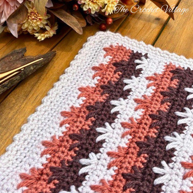 Fall Crochet Blanket Pattern | Mayflower Autumn Leaves Afghan ...
