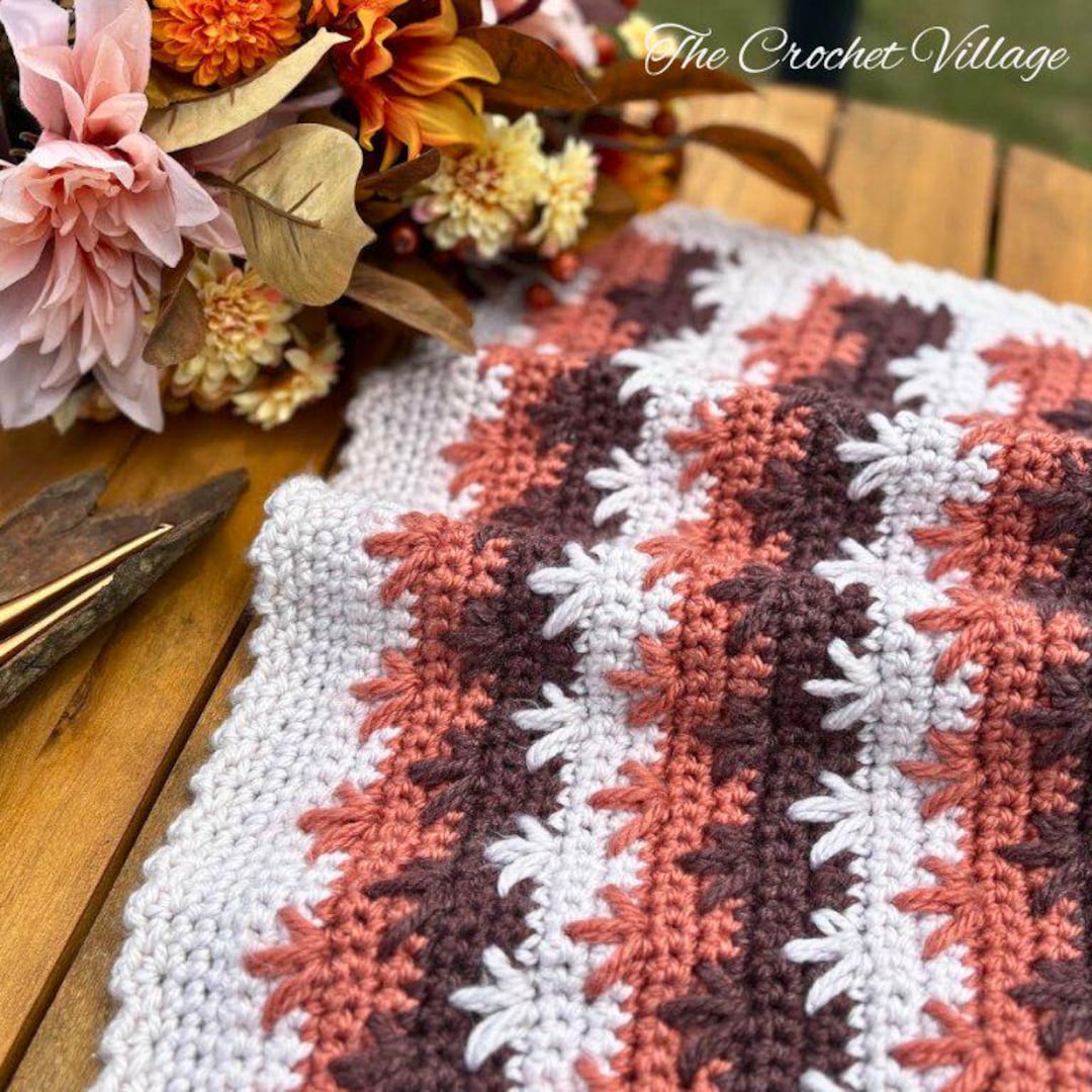 Fall Crochet Blanket Pattern | Mayflower Autumn Leaves Afghan ...