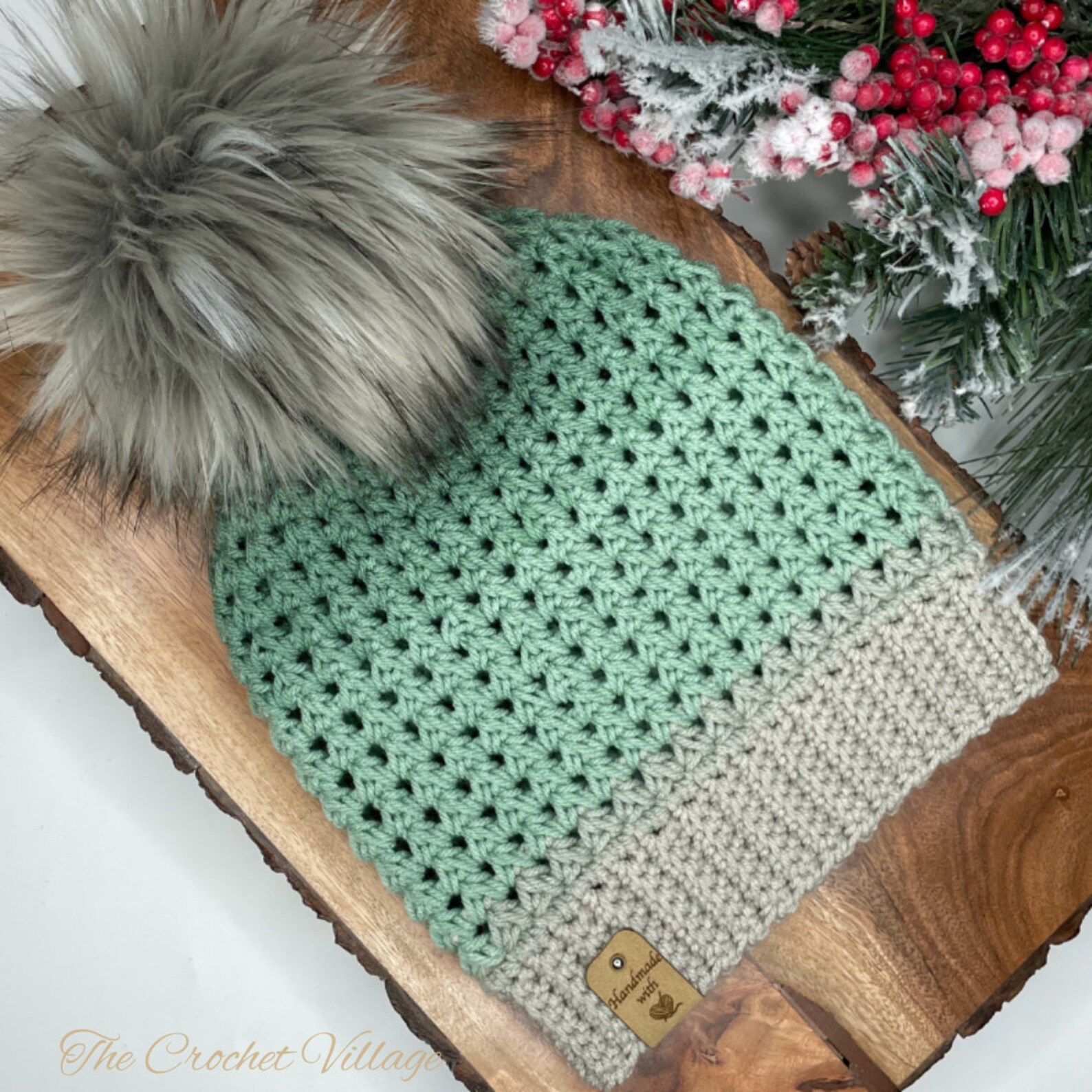 Evergreen Slouchy Hat Crochet Pattern: Winter Beanie (PDF Pattern) - Etsy