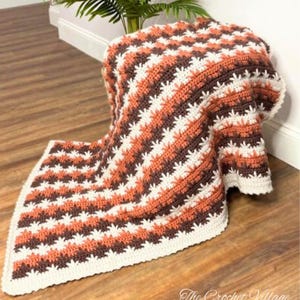 Mayflower Crochet Throw Blanket Pattern. Chunky Crochet Blanket All ...