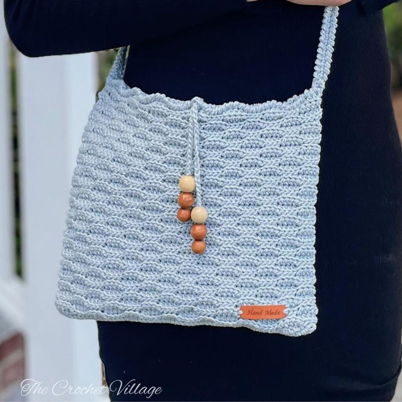 Boho Knitted Bag - Etsy