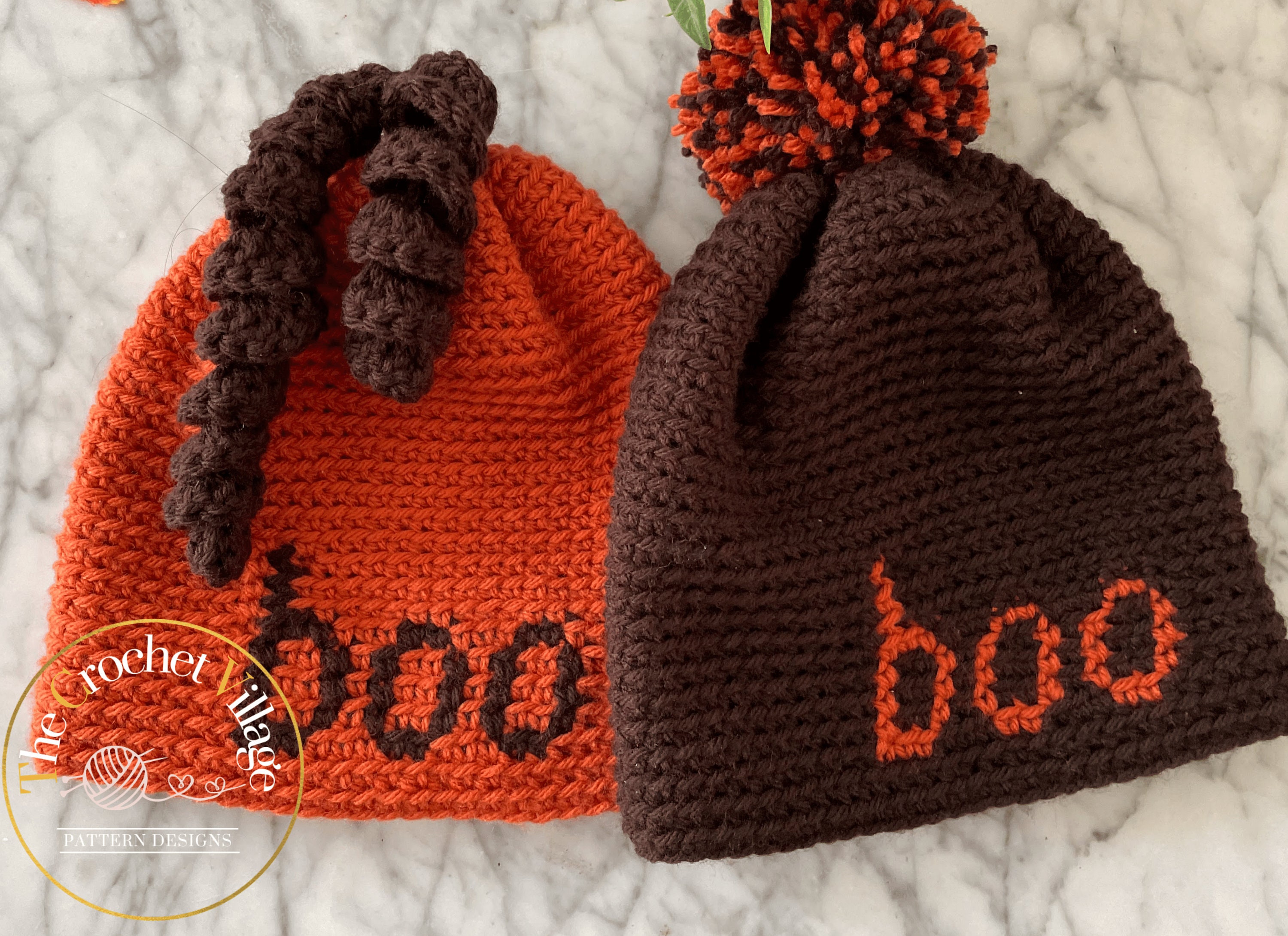 Halloween Hat Crochet Pattern. the boo Beanie - Etsy