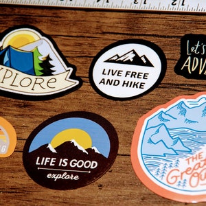 Adventure & Explore Vinyl Sticker Pack | Etsy