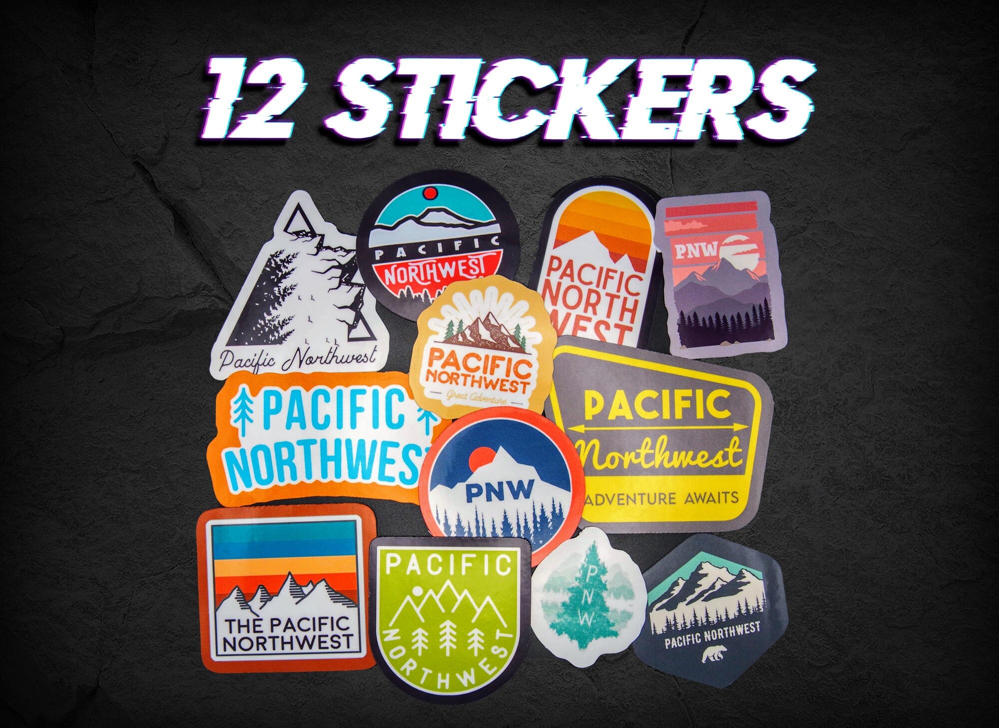 The Great PNW Vinyl Sticker Pack - Etsy