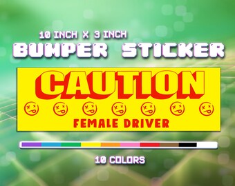 Female Driver Sticker - Etsy