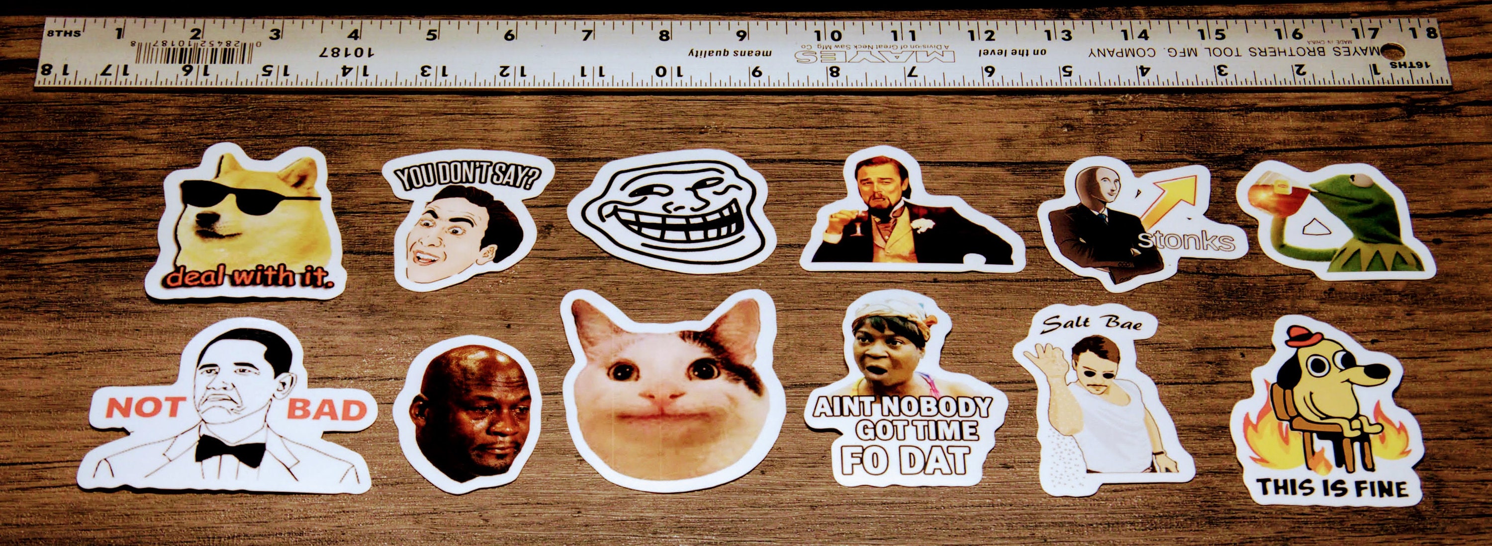 MEMES Vinyl Sticker Pack | Etsy