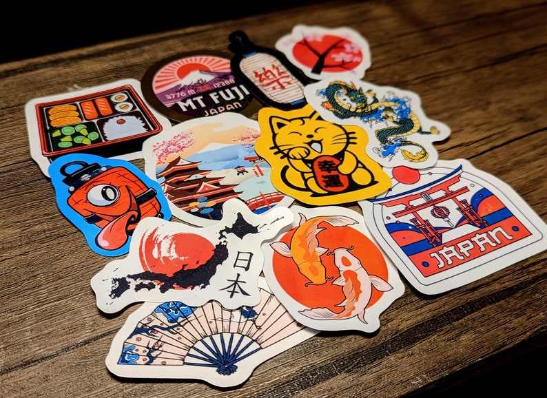 JAPAN AESTHETIC - Vinyl Sticker Pack - Etsy