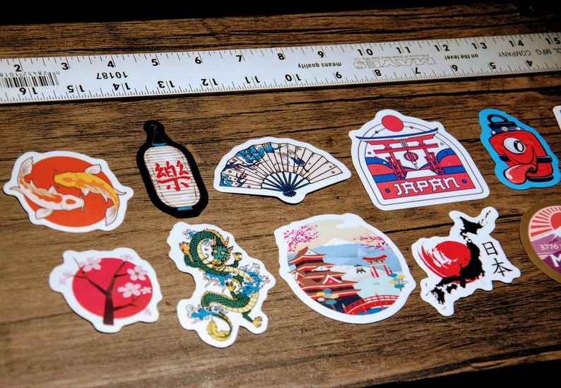 JAPAN AESTHETIC Vinyl Sticker Pack - Etsy