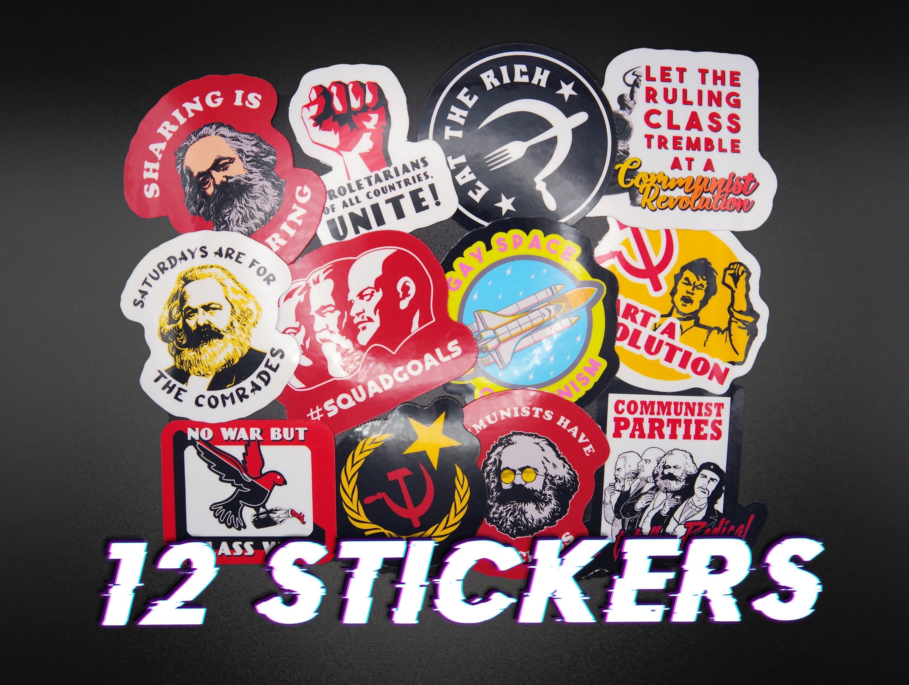 COMMUNISM Vinyl Sticker Pack - Etsy