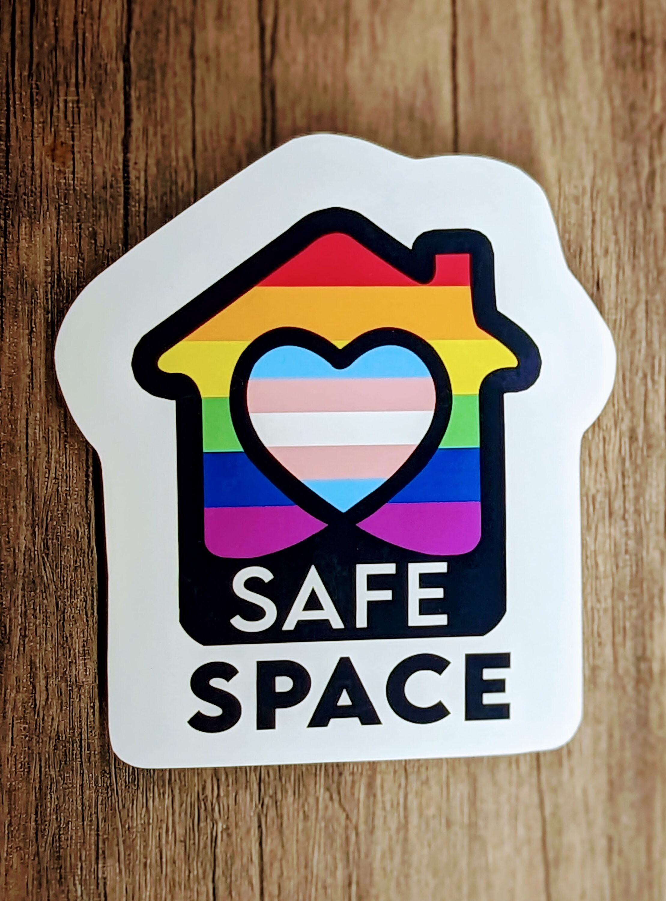 Safe Space LGBTQ Vinyl Sticker - Etsy