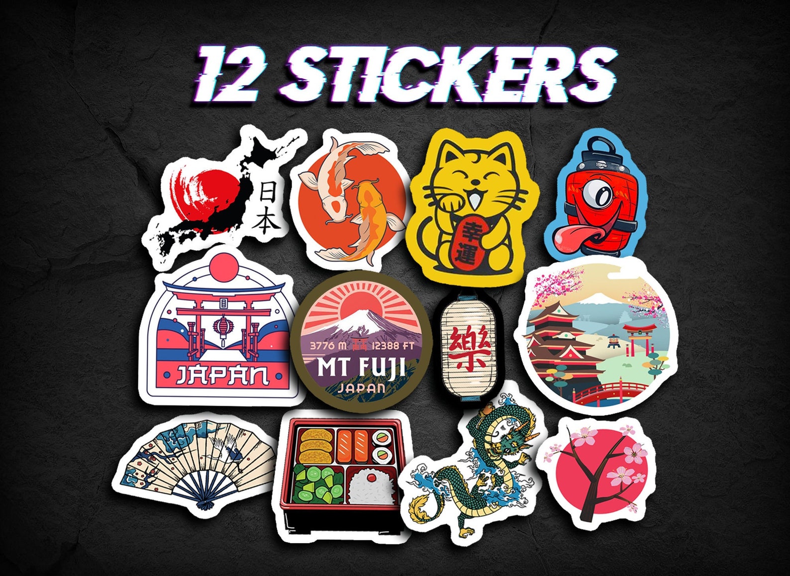 JAPAN AESTHETIC Vinyl Sticker Pack - Etsy