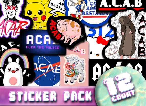ACAB 2 Vinyl Sticker Pack - Etsy