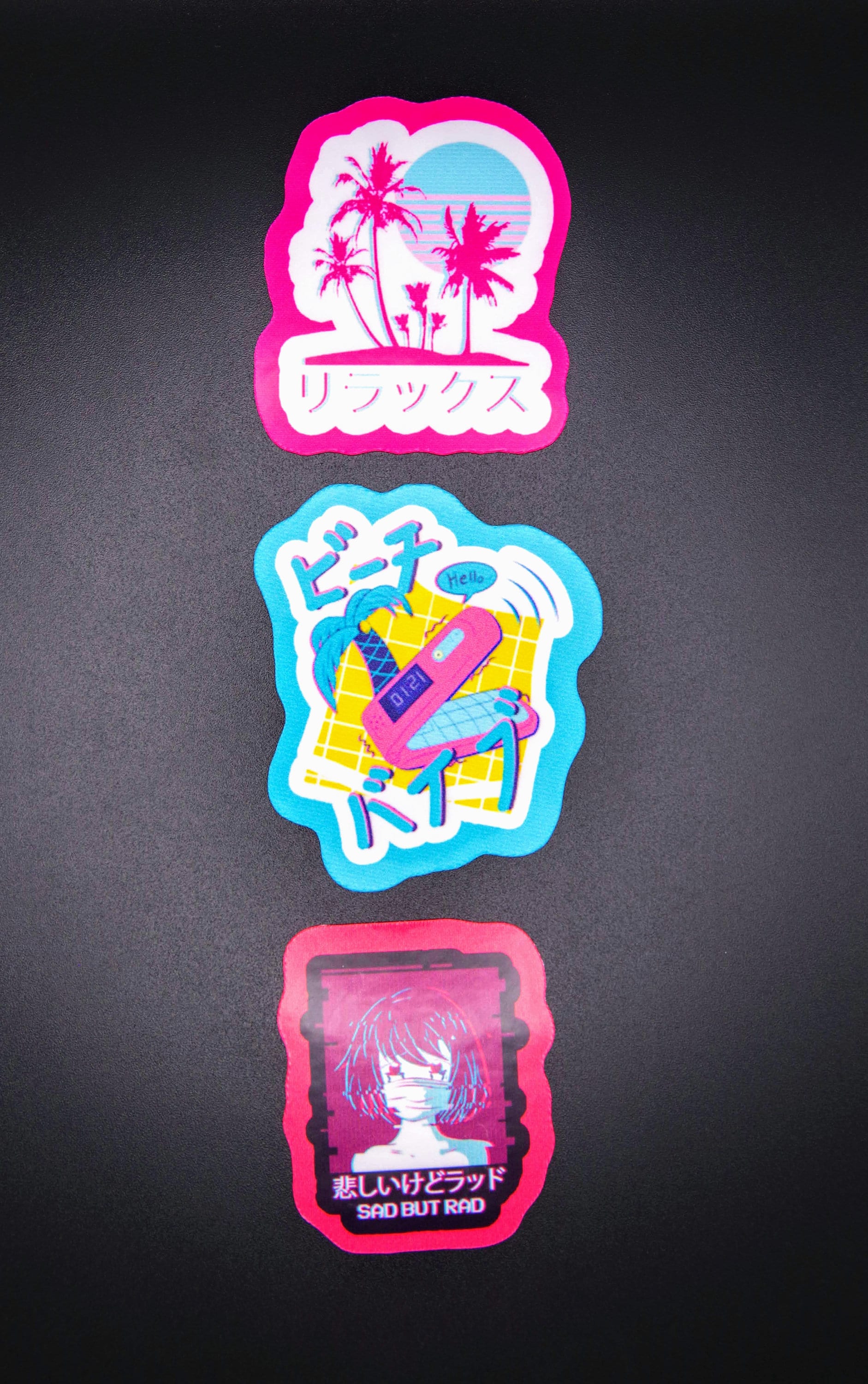 Vaporwave 3 Vinyl Sticker Pack | Etsy