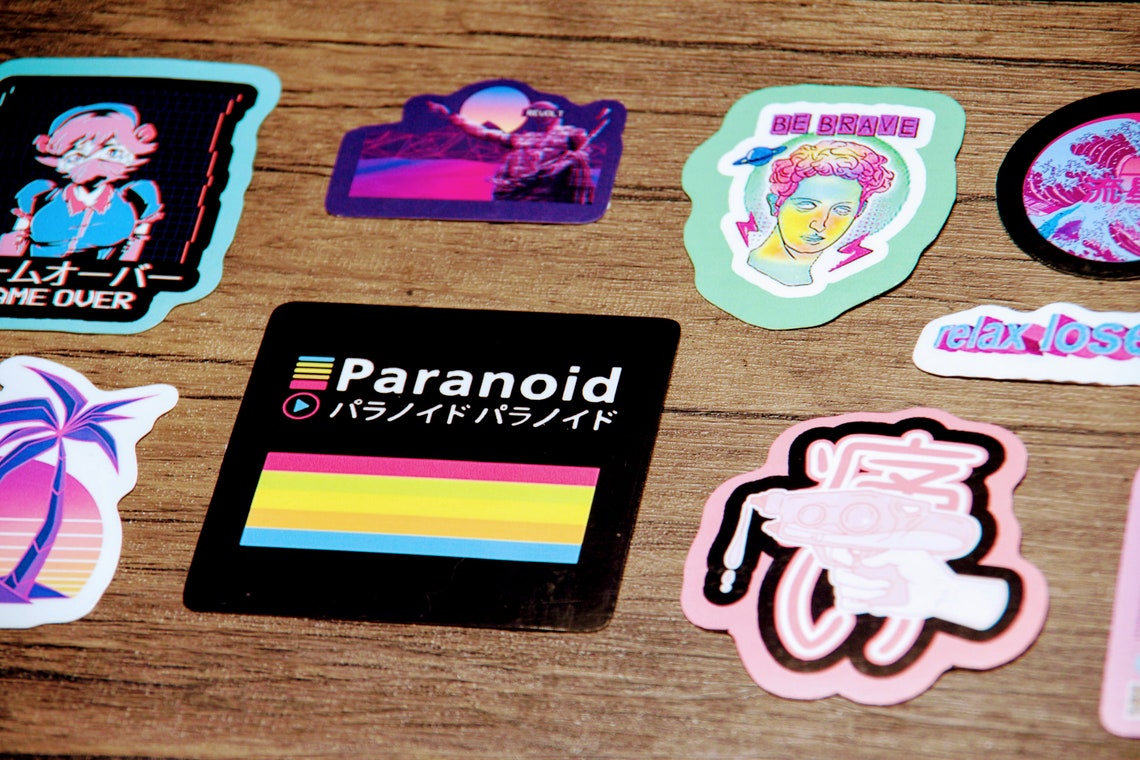 VAPORWAVE 4 Vinyl Sticker Pack | Etsy