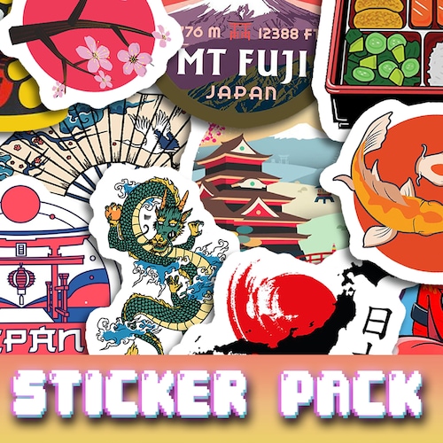 JAPAN AESTHETIC Vinyl Sticker Pack | Etsy