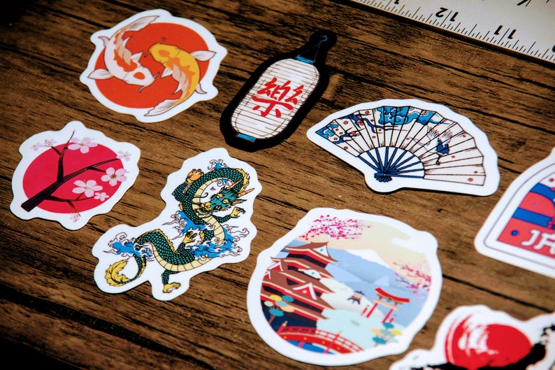 JAPAN AESTHETIC Vinyl Sticker Pack - Etsy