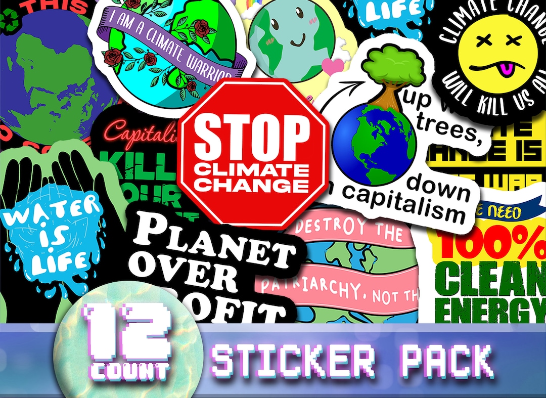 Climate Change - Vinyl Sticker Pack - Etsy