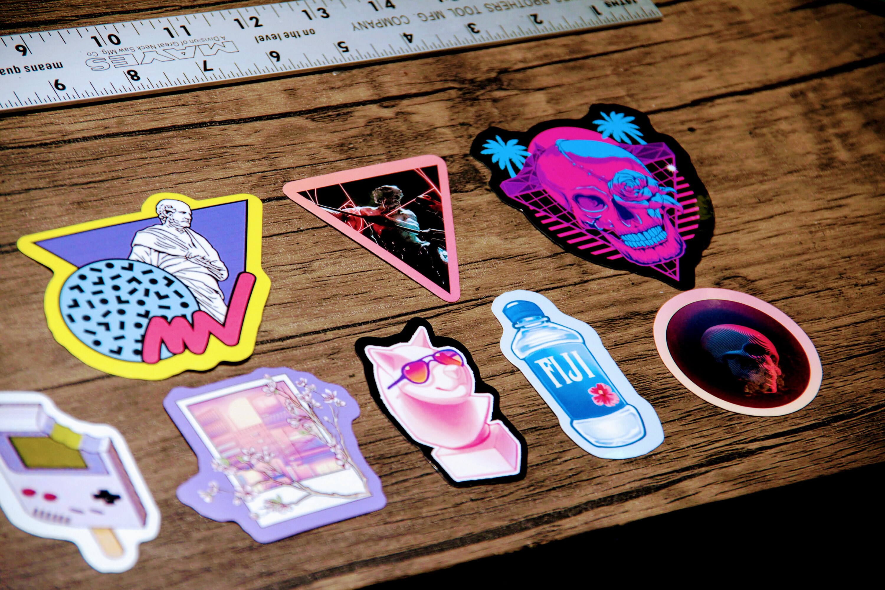 Vaporwave 7 Vinyl Sticker Pack | Etsy