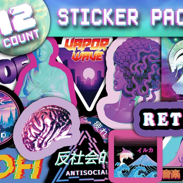 Vaporwave Sticker - Etsy