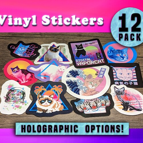 Vaporwave 3 Vinyl Sticker Pack - Etsy
