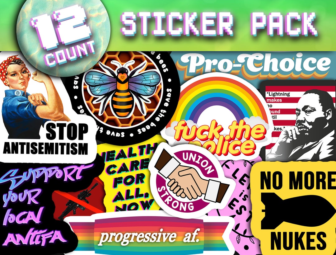 Progressive Politics 4 - Vinyl Sticker Pack - Etsy