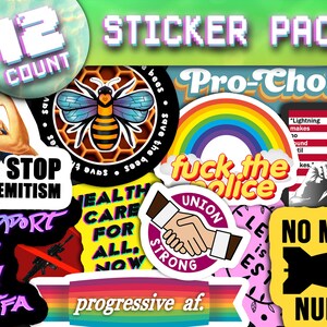 Progressive Politics 4 - Vinyl Sticker Pack - Etsy