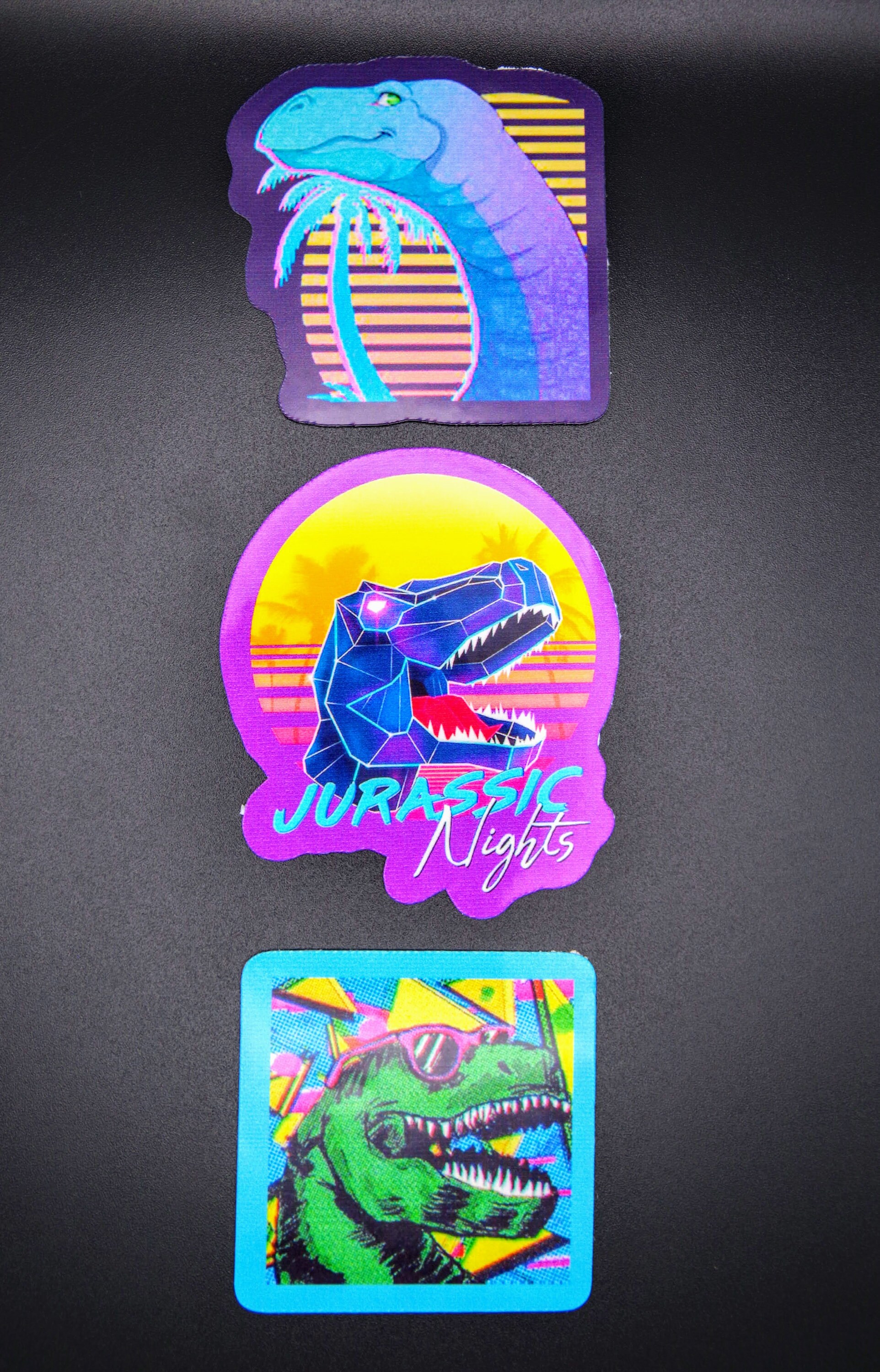 Vaporwave Dinosaurs - Vinyl Sticker Pack - Etsy