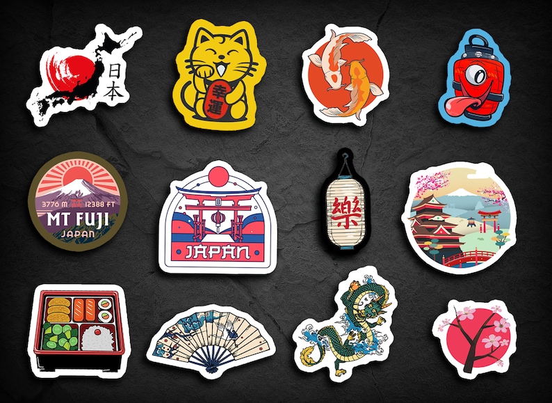 JAPAN AESTHETIC Vinyl Sticker Pack - Etsy