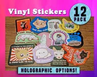 Unionize Stickers Kitten IWW Leftist Socialist Communist Union Cat ...