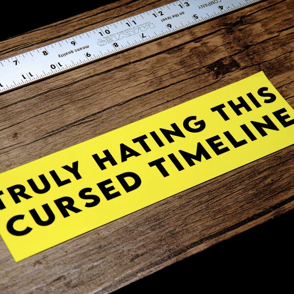 Cursed Bumper Sticker - Etsy