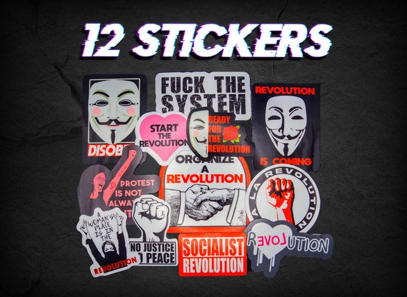 REVOLUTION Vinyl Sticker Pack - Etsy
