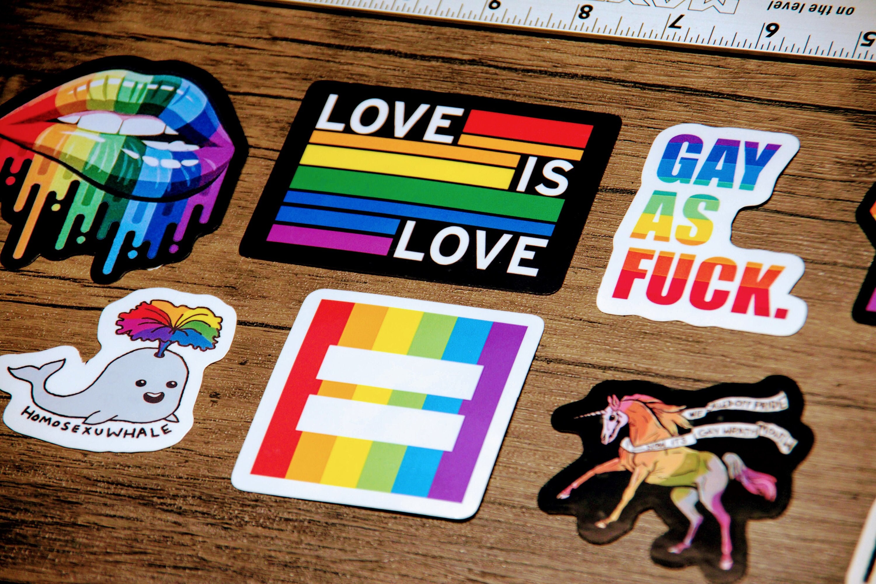 LGBT PRIDE Vinyl Sticker Party Pack | Etsy