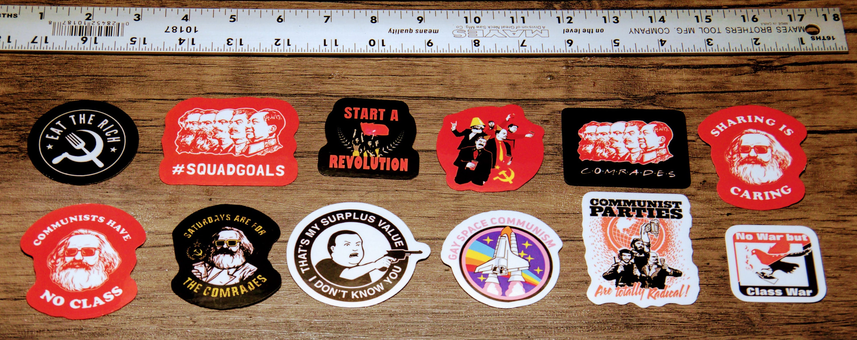 COMMUNISM Vinyl Sticker Pack | Etsy