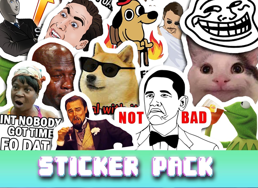 MEMES Vinyl Sticker Pack - Etsy