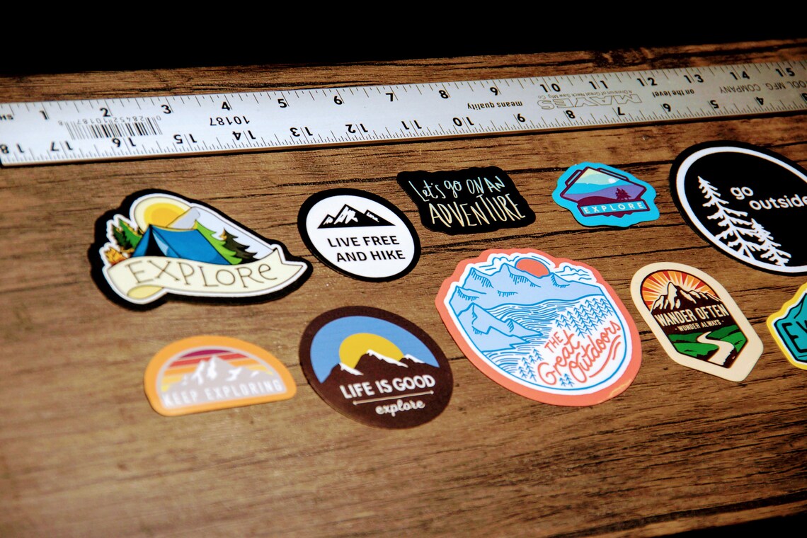 Adventure & Explore Vinyl Sticker Pack | Etsy