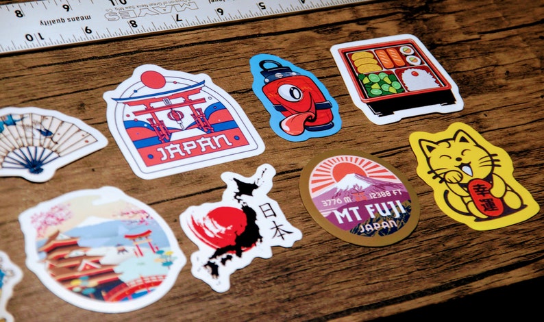 JAPAN AESTHETIC Vinyl Sticker Pack - Etsy