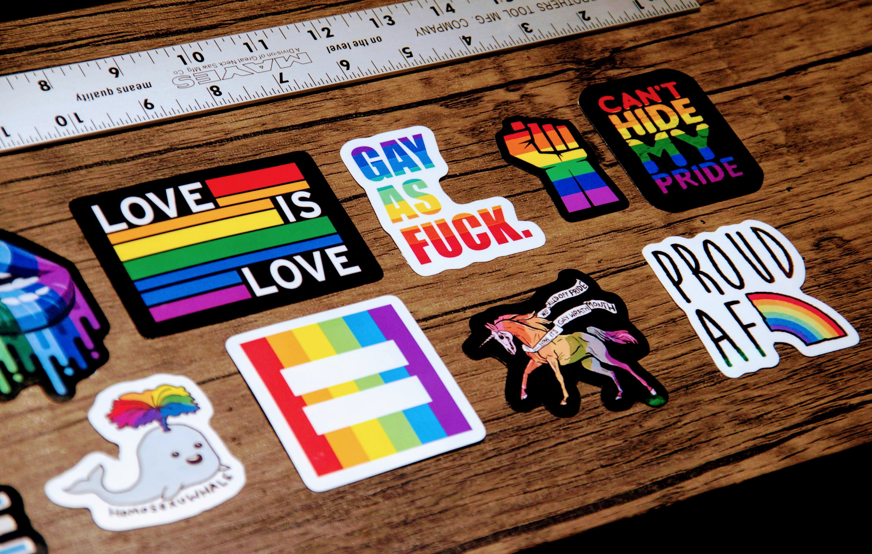 LGBT PRIDE Vinyl Sticker Party Pack | Etsy