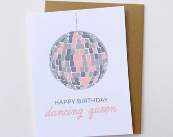 Disco Birthday Card | Etsy