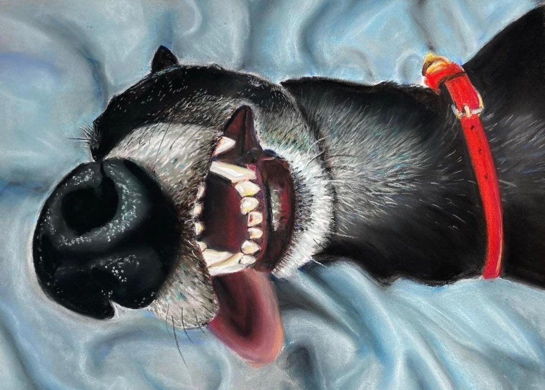 Goofy Greyhound Greeting Card - Etsy