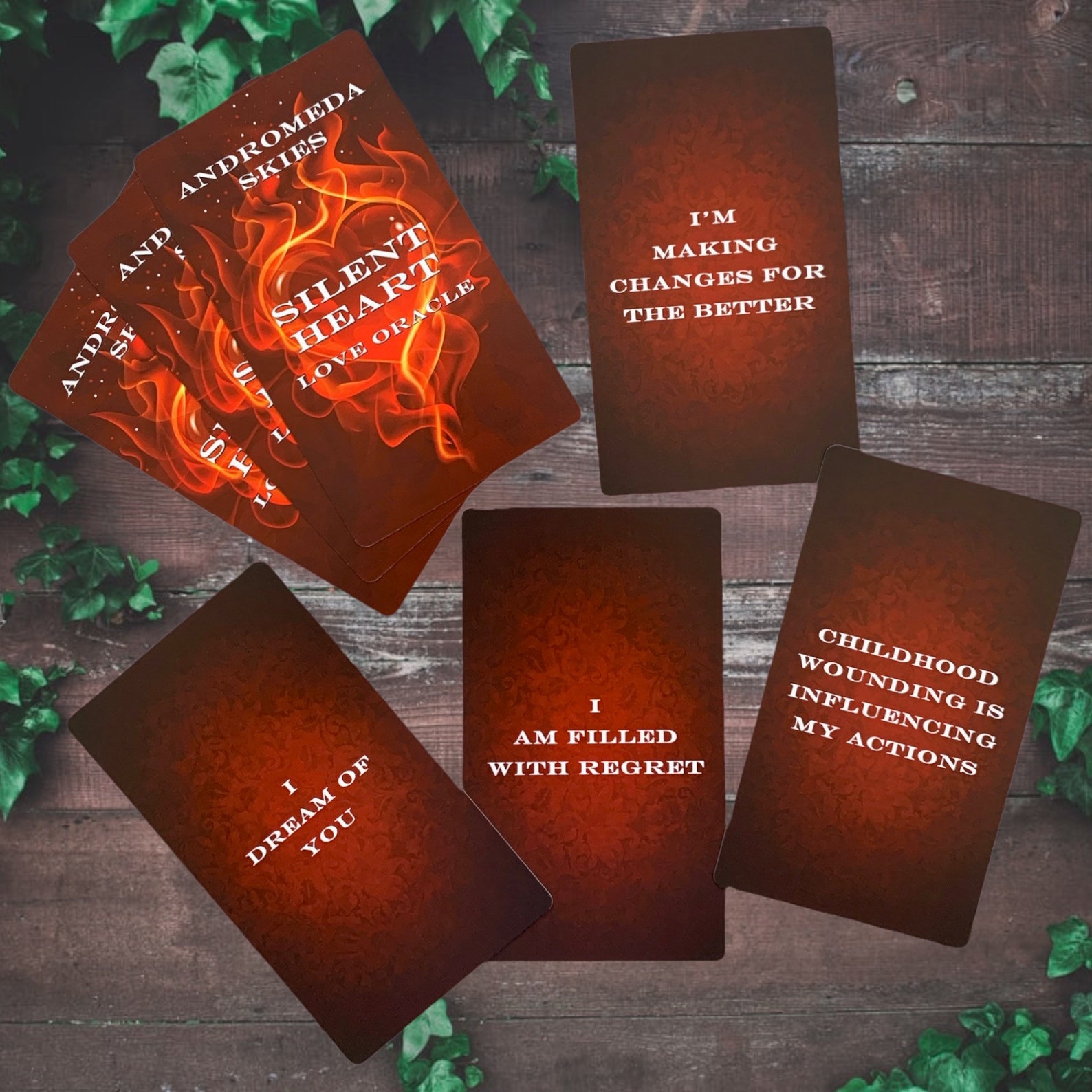 Andromeda Skies Silent Heart Love Oracle | Love Message Oracle Cards ...