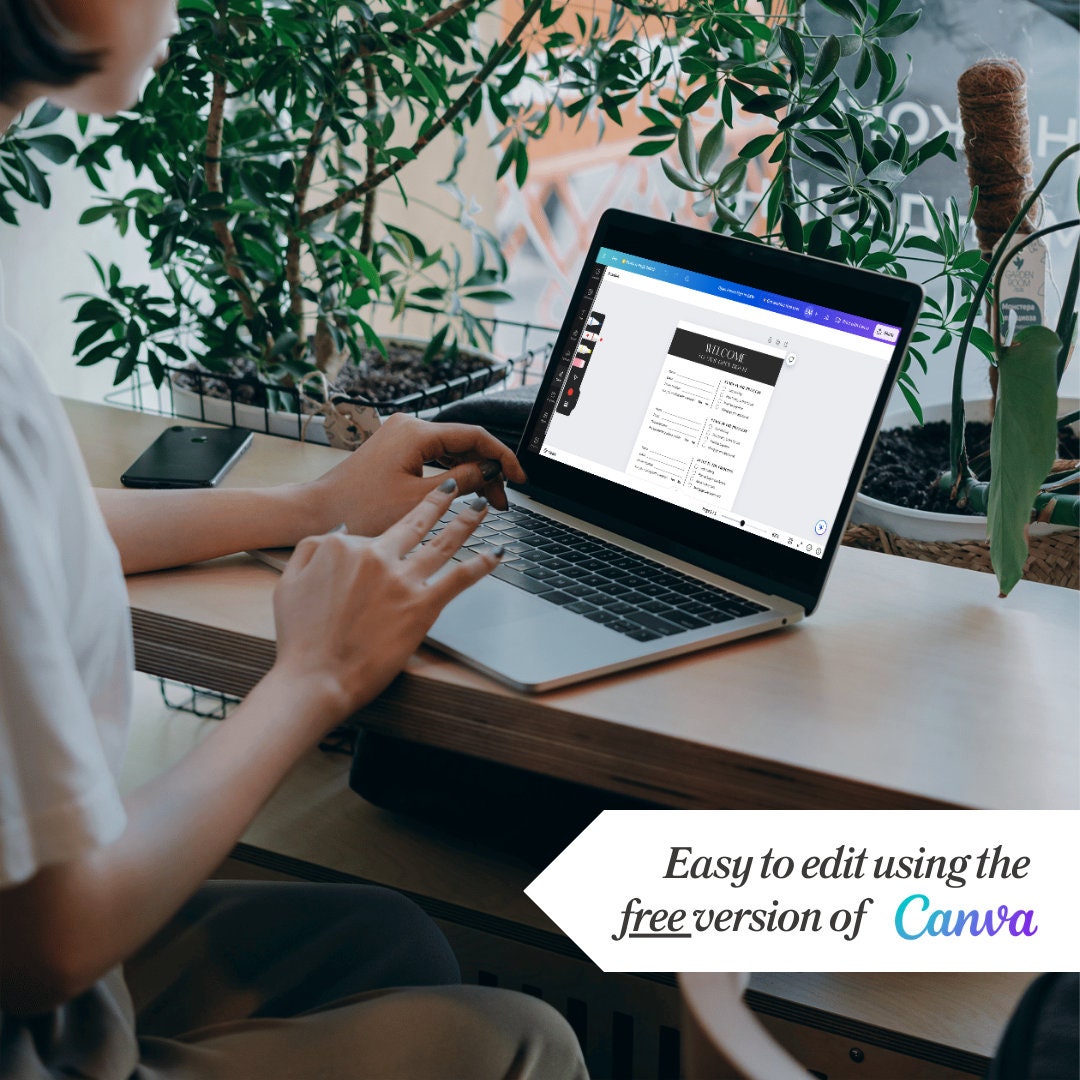 Open House Sign in Sheet, Editable Canva Template, Real Estate, Instant ...