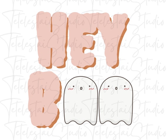 Hey Boo PNG Design for Sublimation Halloween PNG - Etsy