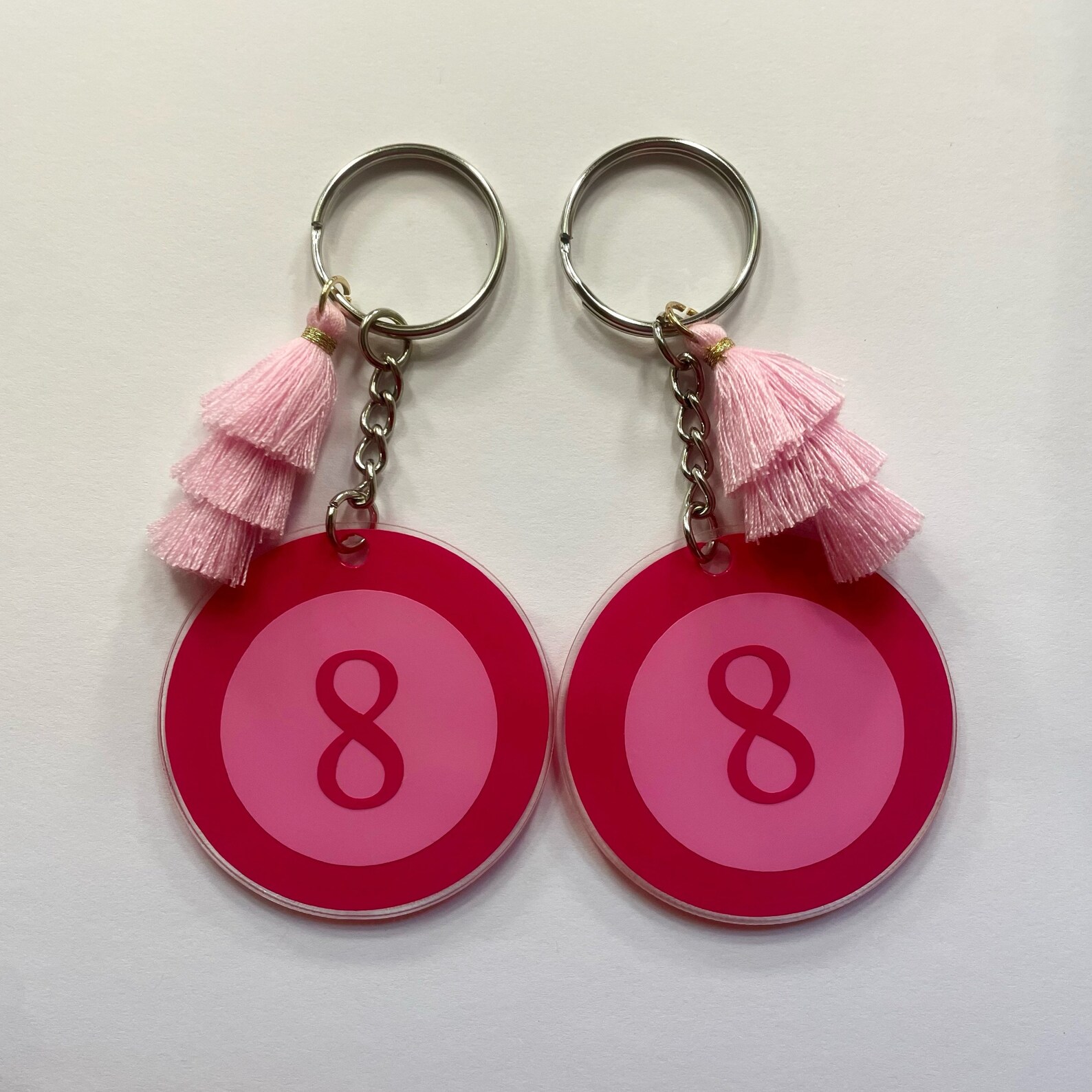 Magic 8 Ball Keychain (pink) - Etsy