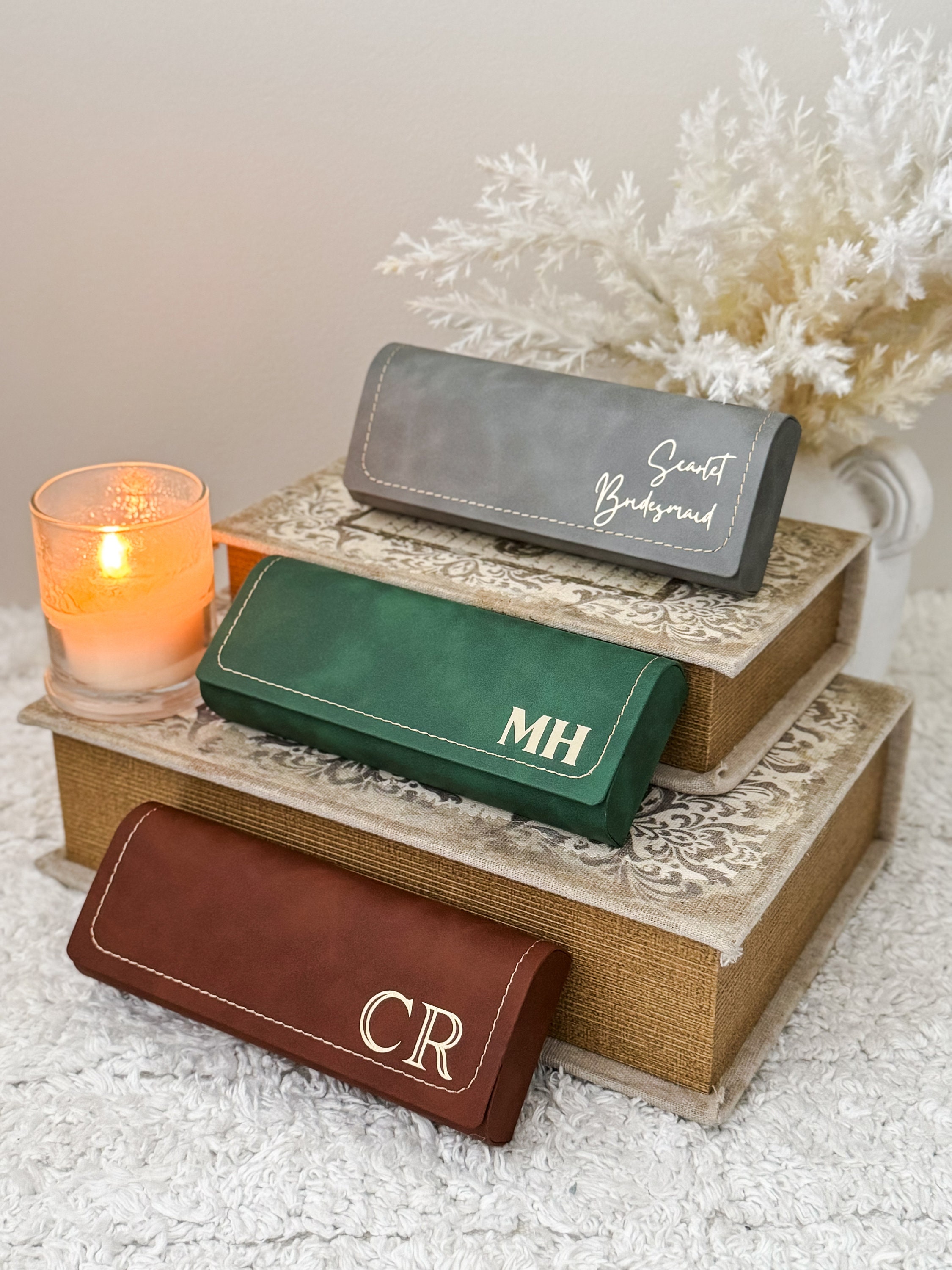 Premium Personalised Sunglasses Case Custom Glasses Case Leather ...