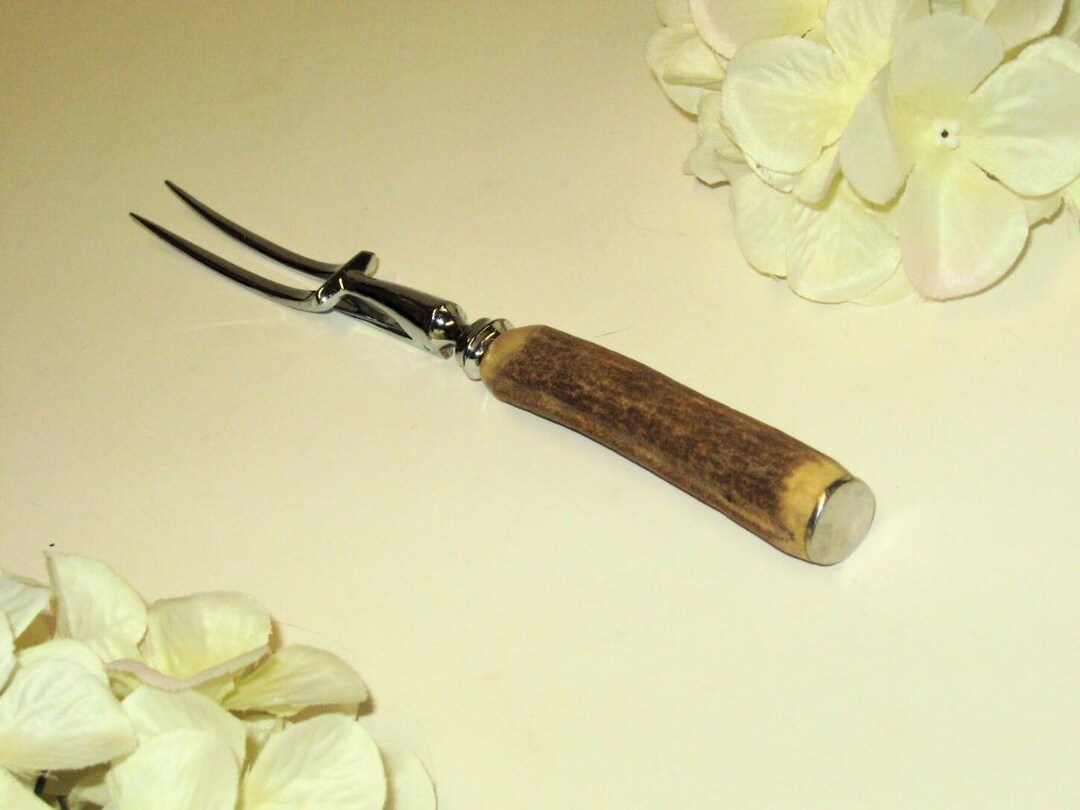 Sheffield Carving Fork Genuine Stag Horn Handle, Stainless Steel ...