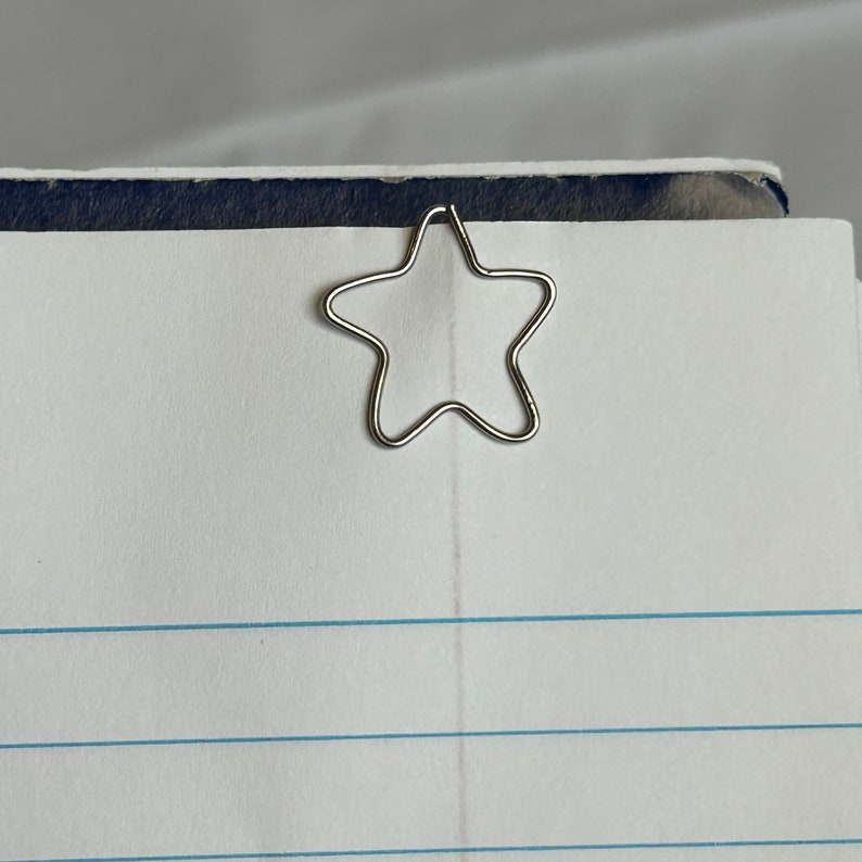 Decorative Star Paperclips - Etsy