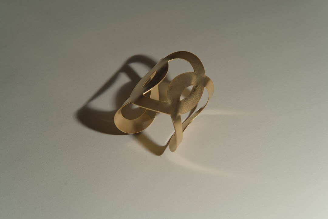 Greek Inspired Geometric Arm Cuff Bronze and 18kt Gold Plated - Etsy