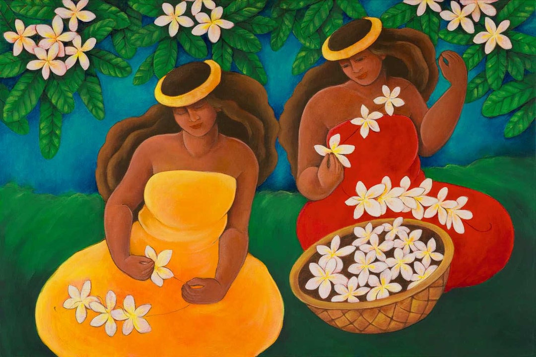 Lei Makers Fine Art Print by Shannon Weaver - Etsy